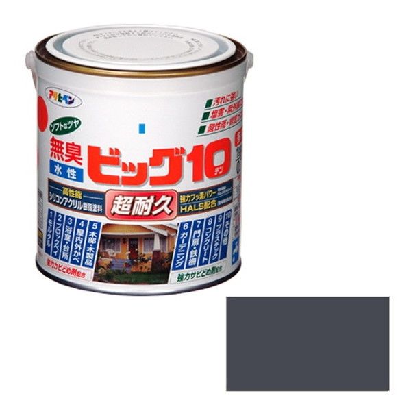 商品説明★ 特殊フッ素樹脂、反応硬化型シリコン変性アクリル樹脂、紫外線防止材(HALS)の相乗効果により、汚れにくく、耐久性に優れた高性能塗料 サビドメ剤・防カビ剤を配合していますので、長期間サビやカビの発生を防ぎます。 いやな臭いのしない...