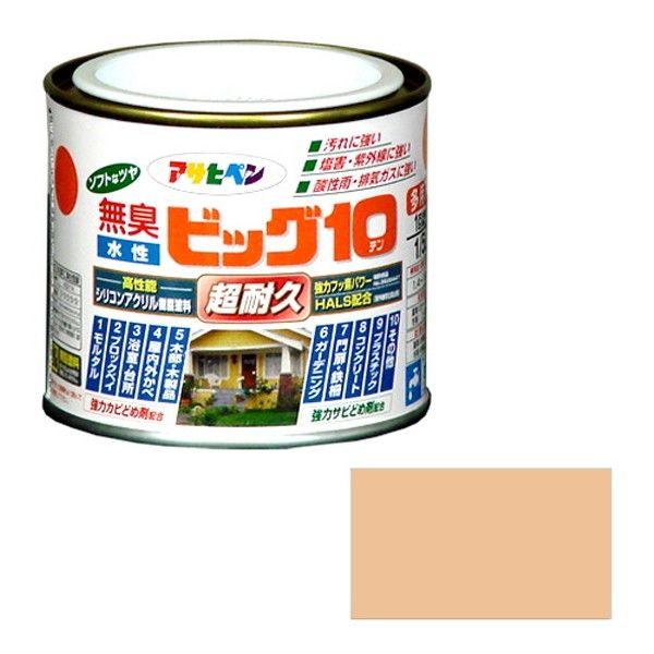 商品説明★ 特殊フッ素樹脂、反応硬化型シリコン変性アクリル樹脂、紫外線防止材(HALS)の相乗効果により、汚れにくく、耐久性に優れた高性能塗料 サビドメ剤・防カビ剤を配合していますので、長期間サビやカビの発生を防ぎます。 いやな臭いのしない...