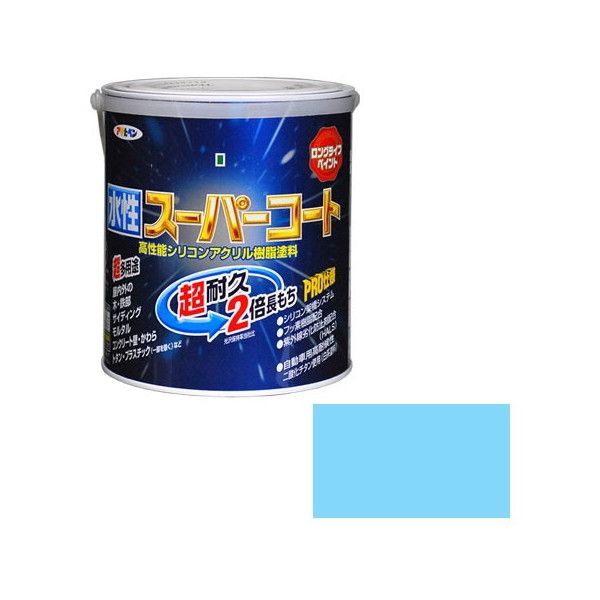 商品説明★ 超耐久 超多用途 2倍長持ち!!次世代塗料 フッ素樹脂配合水性シリコンアクリルペイントスペック* 容量: 1.6L* カラー: 水色* 重量: 2400g