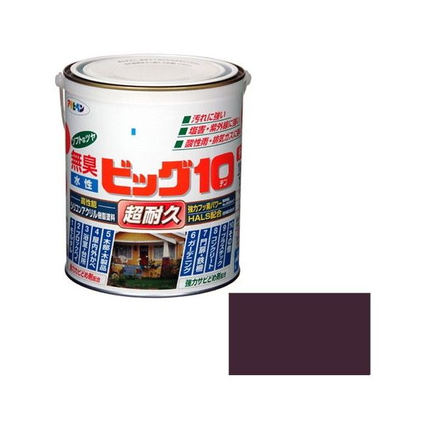 商品説明★ 特殊フッ素樹脂、反応硬化型シリコン変性アクリル樹脂、紫外線防止材(HALS)の相乗効果により、汚れにくく、耐久性に優れた高性能塗料★ サビドメ剤・防カビ剤を配合していますので、長期間サビやカビの発生を防ぎます。★ いやな臭いのし...
