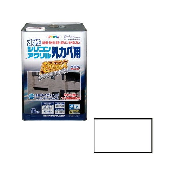 商品説明★ 超耐久!酸性雨・酸性雪・塩害・排気ガス・紫外線に強い 2回塗り ツヤあり 防藻剤・防カビ剤 配合スペック* 容量: 16kg* カラー: ホワイト* 重量: 16500g