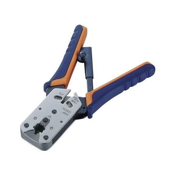 商品説明★ ラチェット機構があるので、ケーブルをかしめる際に、きちんとかしめるとカチッと音がします。★ 中途半端でかしめられている場合には、手元がラチェットにより固定されますので、誤って何度もかしめてコネクタ部分を破損させることを防ぎます。...