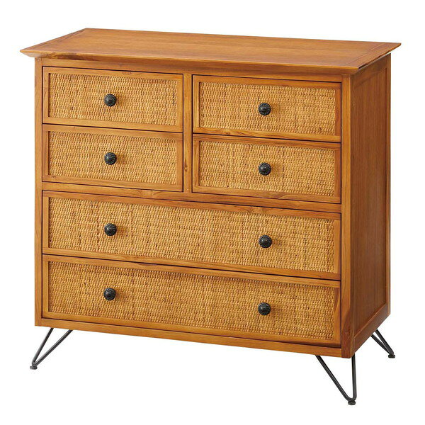 商品説明* サイズ：W80×D40×H75* 素材：天然木(チーク) ラタン ラッカー塗装 スチール(粉体塗装)* 組立* 静的耐荷重：20kg* 重量：20kg* 原産地：インドネシア