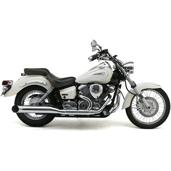 商品説明★ DS250★ サイレンサー径φ100の横方向スラッシュカットを採用し、迫力のスタイリングに変身。★ 純正エキパイ(触媒内蔵)をそのまま使用しますので、平成18年排ガス規制に対応しています。この証明となる「純正触媒使用確認書」を添...