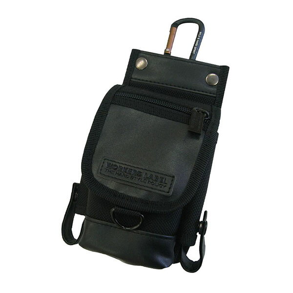 商品説明【用途】・道具の収納【機能】・道具差しとポケットが付いた中型小物ケースです・ねじれにくいカラビナ付の小物ケースです【仕様】・色:黒・マジックテープ式・ベルト式スペック* パッケージサイズ：120×240×80mm 200g* 材質：...