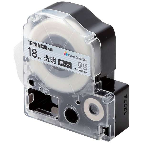 商品説明★ キングジム 「テプラ」PROでご使用いただける互換テープカートリッジです。★ 剥離紙にはスリットが入っているため、簡単に剥がすことが可能です。スペック* テープ長さ：8m* テープ幅：18mm* テープ色：透明* 文字色：ブラッ...