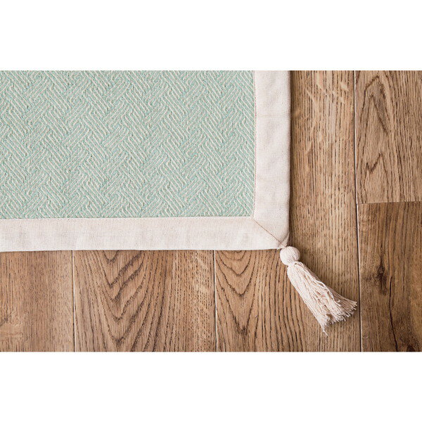 商品説明★ さらっとした踏み心地とインド綿ならではの素朴な仕上がりが魅力のラグ。★ 四隅に付いたフサ(タッセル)でおしゃれ度アップ!吸湿発乾性が良く年中使えるタッチ感もインド綿の人気の秘密です。お客様のご要望に応えて、すべり止め付きを開発し...