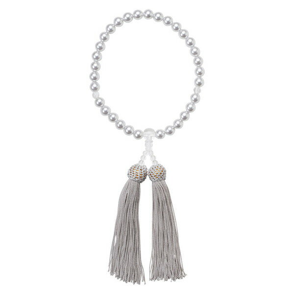 スペック* サイズ：内周約27cm* 材質：プラスチックパール、アクリル、レーヨン* 本体重量：約42g