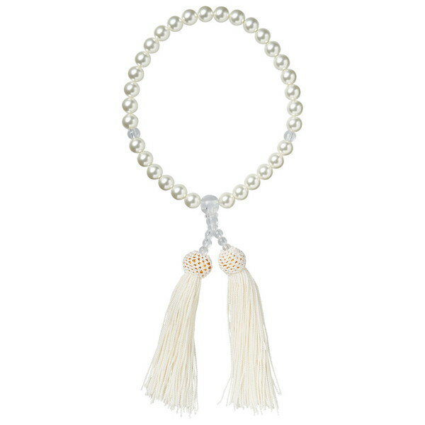 スペック* サイズ：内周約27cm* 本体重量：約50g* 材質：ガラスパール、アクリル、レーヨン* 原産国：日本