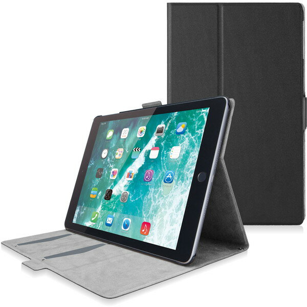 商品説明★ 使いやすさを向上させた軽量スリムな9.7インチiPad 2017年/2018年モデル用フラップカバーです。機器本体のスリムなフォルムを損ねずに保護します。★ カードや名刺を収納できる2つのカードポケットをカバー内側に備えています...