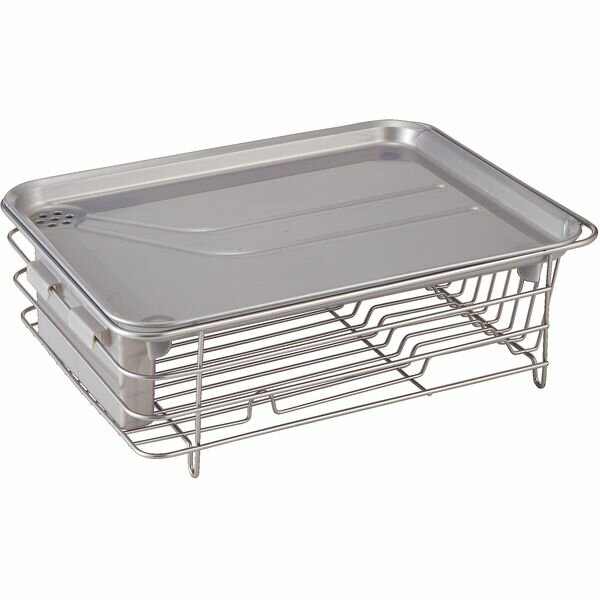 商品説明★ シンクサイドに縦置き・横置きできる水切りカゴ。シンクに水が自然に流れ落ちる。 排水口は可動式で、タテ方向にもヨコ方向にも設置可能。スペック* サイズ(約)幅29.5×奥行39.5×高さ15.4cm* 材質: 本体/鉄(樹脂コーテ...