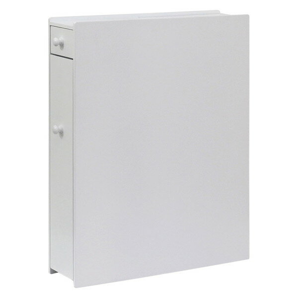 商品説明★ トイレットペーパー、トイレブラシ、消臭剤、お掃除シート等をスッキリ収納できます。取っ手のみお客様取り付け。耐荷重量:天板約1kg。スペック* サイズ：14×52.5×65cm* 重量：約8.9kg* 材質：繊維板* 原産国：中国