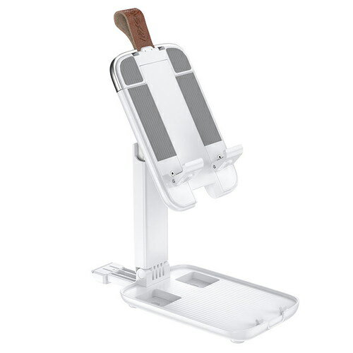 商品説明★ デザインと機能性を兼ね備えたスマホ&タブレット用デスクスタンドです。★ ホルダー部しっかりとした滑り止めを配置し、約4.7〜14インチのスマホやタブレット(800g以内)に対応しており、背もたれ部分を伸縮することができ約95mm...