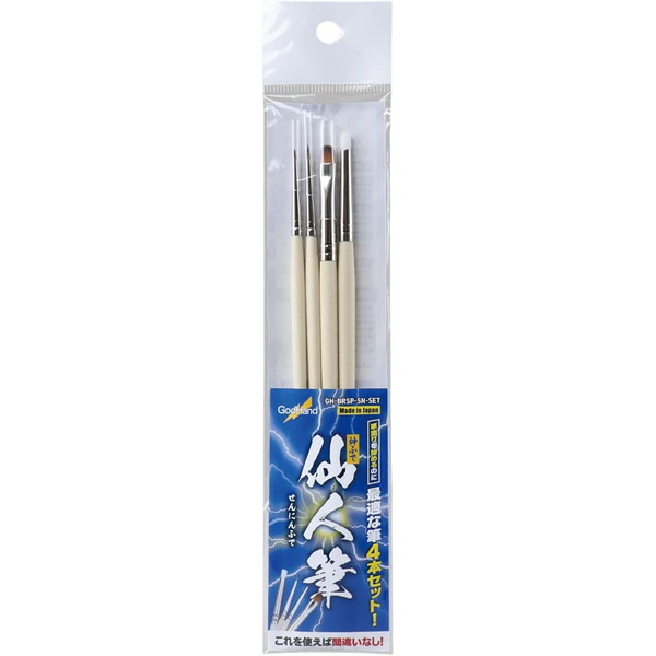 商品説明★ プラモデル用工具スペック* MADE IN JAPAN* 毛材：PBT100%(日本製)* 柄：木製* 適応塗料：水性◎/油性◎/ラッカー◎/ウレタン○* 長さ：筆先から柄の端まで約175mm