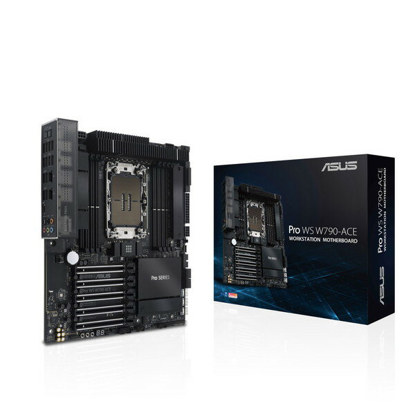 商品説明★ 「Pro WS W790-ACE」は、Intel W790チップセットを搭載し、Intel Xeon(R) W-3400 & W-2400プロセッサーに対応するワークステーション向けCEBマザーボードです。最大2TBのECC R...