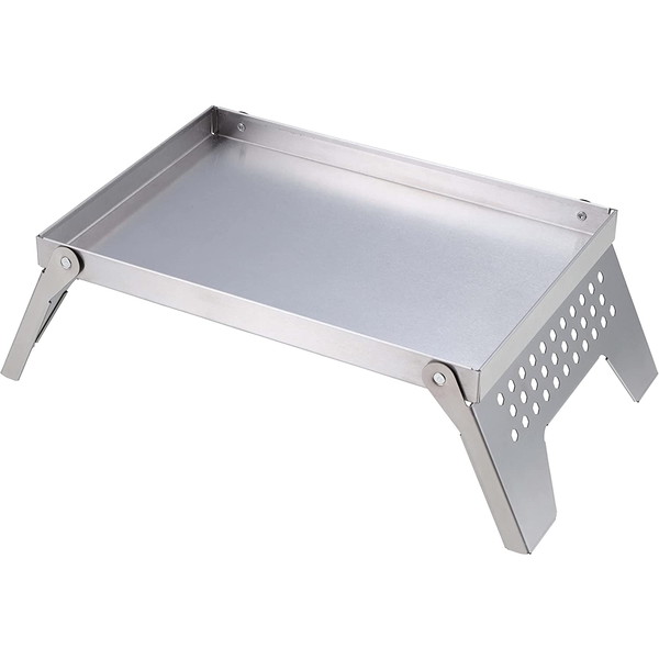 スペック* 製品サイズ(約/mm)：395×218×120* 重量(約/g)：740* 材質：ステンレス鋼* テーブル面：315×218mm* 収納サイズ(約)：315×218×厚さ25mm* 耐荷重：10kg(均等)* カマドスマートグリ...