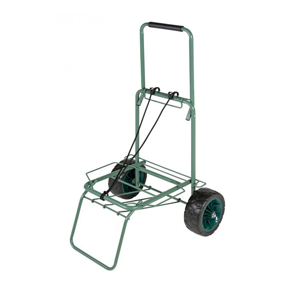 スペック* 製品サイズ(約/mm)：560×520×990* 重量(約/g)：4300* 品質表示(材質/その他)：本体:鉄(エポキシ樹脂塗装)、持ち手:ウレタンフォーム、タイヤ:EVA樹脂、ホイール:ポリプロピレン、ロープ:合成ゴム(ポリ...