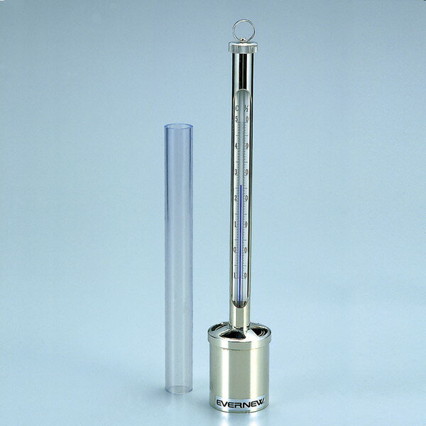 商品説明★ 塩化ビニール保護カバーが付いたアルコール式水温計スペック* サイズ：直径5.5cm×長さ35cm* 重量：400g* 材質：本体:黄銅製(表面ニッケルメッキ)、水温計:ガラス二重管式(白灯油青液封入)、保護カバー:PVC* アル...