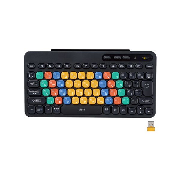 商品説明★ 正しいキー入力が楽しく覚えられる、パソコン学習用キーボード“KEY PALETTO(キーパレット) です。・実際に入力される文字と同じ印字デザインで、アルファベットに不慣れな子どもたちの混乱を防ぎます。・本製品は、プログラミング...