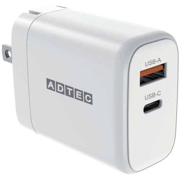 商品説明★ 65W出力対応の「APD-V065AC-BK/WH」はスマホ、タブレットだけでなく、Switch、一般的なノートパソコンまで対応可能なGaN（窒化ガリウム）採用PD充電器になります。USB-C 2ポート、USB-A 1ポートとコ...