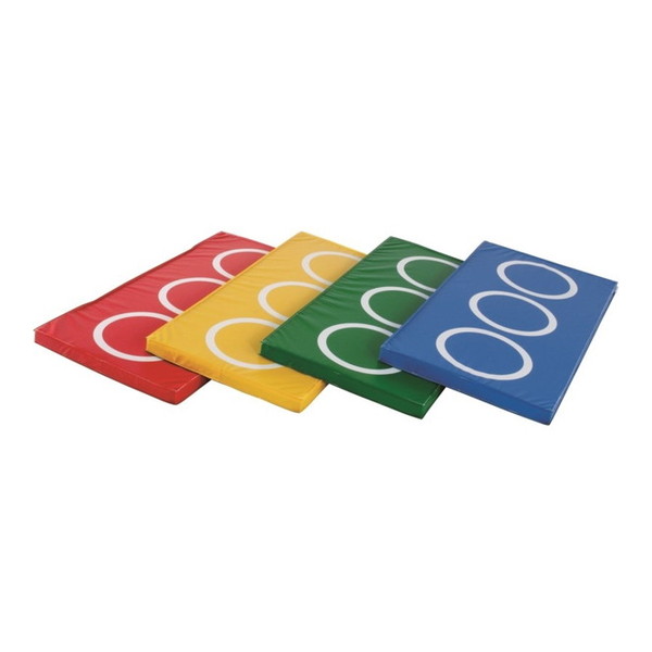 商品説明★ 台上前転・側転などのマット運動はもとよりケンパなど遊びにも使える。★ 赤・黄・緑・青の4色展開★ 重ねてもズレにくい★ 指導がしやすいマーク入り★ 汚れや汗が拭き取り易く鉄棒下のマットとしても使えます。スペック* サイズ:幅60...