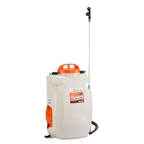 商品説明★ 手軽にラクラク除草剤散布。★ 消毒用としても使えます。★ 充電式なので操作も簡単。★ スマートコーシンシリーズ共用バッテリーを採用★ 15Lスペック* タンク容量(L)：15* タイプ：充電器・バッテリー付き* バッテリー：リチ...