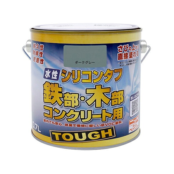 商品説明★ 屋外から屋内まで使用できる、低臭で環境にやさしい安心・安全の低VOC塗料です。★ 鉄部・木部・コンクリートなど幅広い用途にご使用できます。★ 酸性雨・紫外線・排気ガス・塩害に強く、汚れにくい塗膜です。★ 用途:鉄部、トタンかべ(...
