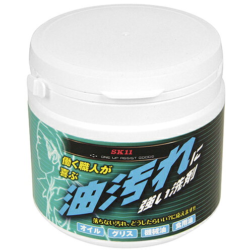 商品説明★ 用途：油汚れ用洗剤。★ 機能・特徴：落ちにくいオイル、グリス、機械油、食用油に効果を発揮します。★ 材質：アルカリ剤(炭酸塩、けい酸塩)。水軟化剤、再汚染防止剤。界面活性剤(21%ポリオキシアルキレンアルキルエーテル、純石鹸分(...