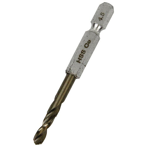 商品説明★ 用途：ステンレス、鉄の穴あけ。★ 機能・特長：コバルトハイス鋼(Co-HSS)を使用し、高温時の耐摩耗性が高く、ステンレス鋼の切削に最適です。鉄への切削にも寿命抜群です。六角軸なのでインパクトドライバーなどのチャックに直接セット...