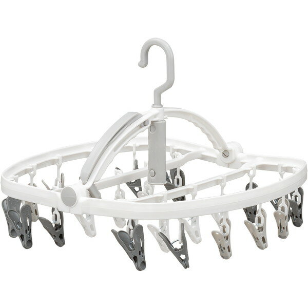 商品説明★ ひとりぶんの下着や靴下などの小物干しにちょうどいい「ランドリーハンガー24ピンチ」ドアなどに引っ掛けられる部屋干しフックが付いているので、日中外出が多い方にもぴったりです。★ 標準ピンチ(ホワイト、ライトグレー)、強力ピンチ(ダ...