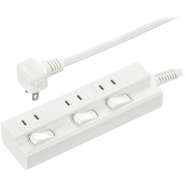 商品説明★ ランプレス個別スイッチでスイッチランプを省いてさらに節電・コンセント周りに熱に強いPBT樹脂使用の難燃・耐熱ボディ・丈夫な二重被ふくコード・壁に沿ってすっきり配線できるL型プラグ(耐トラッキング絶縁カバーつき)スペック* 最大消...