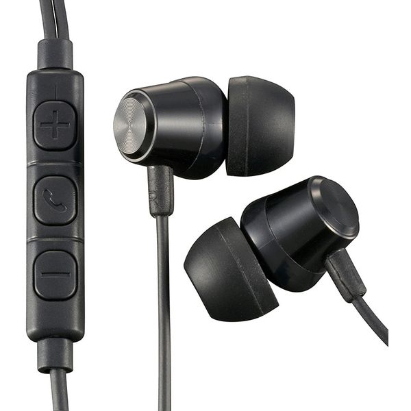 商品説明★ 高音質でソフトな装着感・耳栓型、10mmドライバー・コントローラーで着信応答、音量/再生操作ができます・1.2mコード、I型プラグ・カラーはブラックスペック* 型式: ダイナミック型/耳栓型* ドライバーユニット: 直径10mm...