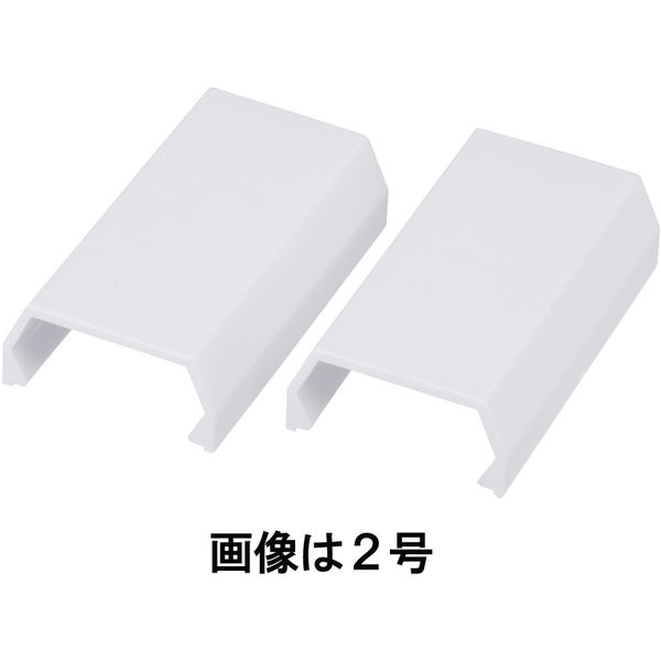 商品説明★ ホワイト3号、2個入りスペック* サイズ: 3号* 入数: 2個* 材質: ABS* 色: ホワイト※ 接続するモールの間に1mm程度の隙間をあけて、ズレ防止用の凸部がモールの間に入るように上からかぶせてください。