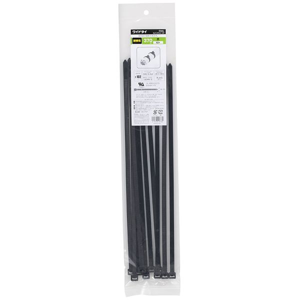 商品説明★ 屋内外で使用できます。スペック* 黒* 10本入り* 結束径: 7〜102mm* ループ引張強度: 534N/54.4kgf* 使用温度範囲: -40℃〜85℃* 難燃性(主原料): UL94V-2* サイズ: 全長(L)370...