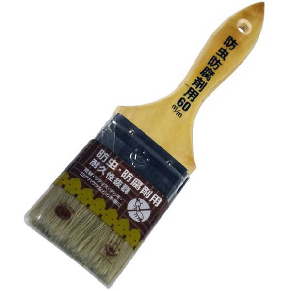 商品説明★ カビや変色を防ぐ、ニス塗り加工したハンドルを使用しております。・木部保護塗料・ステイン系塗料専用の刷毛です。・荒材・ラティス・ウッドデッキ・ログハウスなどの塗装に最適です。スペック* 毛材: 豚毛* 柄: 木* 止め金具: 銅材