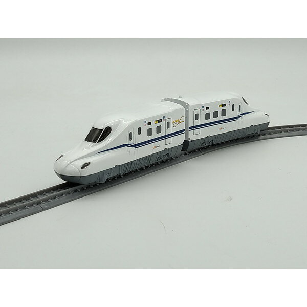 商品説明★ キュートでかわいい。それでいてかっこいい。地上走行は勿論レール上も走行可能です。スペック* サイズ: 約9.5×3.5×3cm(動力車)* 素材: ABS* セット内容: N700S のぞみ 1号車(動力車)×1、N700S の...