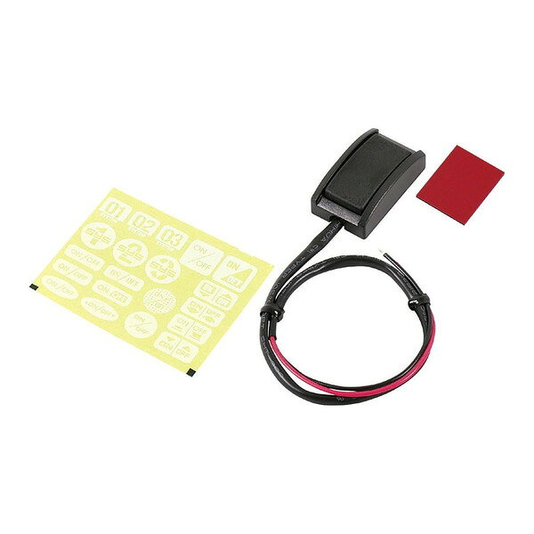 商品説明★ ON-OFF★ 簡単貼り付けタイプ★ 新感触ラバーコーティングノブスペック* DC12V車専用* 使用可能電力：200mA* 生産国：中国