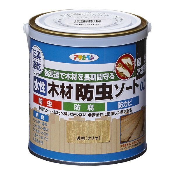 商品説明★ 安全性に配慮した薬剤を配合した屋外木部専用防虫・防腐処理剤★ 浸透性に優れ長期間木材を保護★ 水性なので取扱いが簡単・低臭スペック* サイズ: 120×120×120mm* 重量: 0.9kg