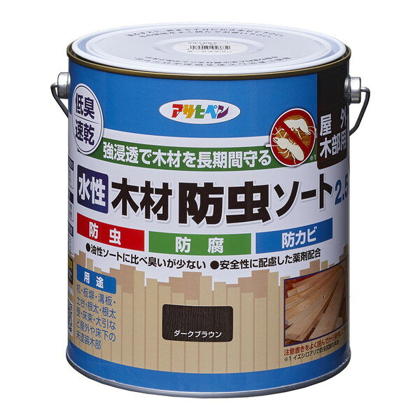商品説明★ 安全性に配慮した薬剤を配合した屋外木部専用防虫・防腐処理剤★ 浸透性に優れ長期間木材を保護★ 水性なので取扱いが簡単・低臭スペック* サイズ: 167×181×167mm* 重量: 3kg