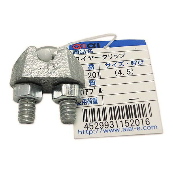 商品説明★ ワイヤーロープの端末加工に使用。【注意】・極端な衝撃、ねじれた状態で使用されると強度が低下致しますのでお避けください。 ・磨耗や変形した物は使用しないでください。・締め付けや、取り付けは確実に行ってください。スペック* ネジ径：...
