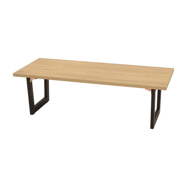 商品説明★ 木目調×ブラックのシンプルデザインが、リビング周りをスッキリ美しくみせてくれます。★ 折り畳み時の厚みは約8.5cmになるので、ちょっとした隙間に収納できます。★ 脚にはアジャスター付きなので、ガタ付きを軽減できます。★ 天板は...