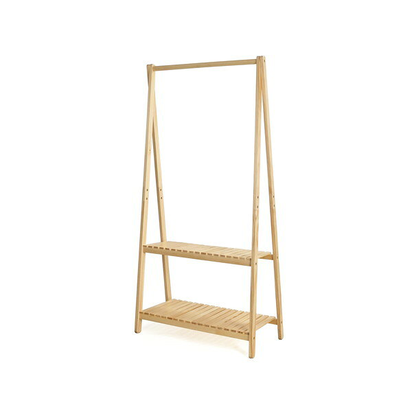 商品説明★ 温かみのある天然木(パイン材)を使用。★ ナチュラルでシンプルデザイン。★ 下の棚にはお気に入りのバックや靴など小物を置くのに便利です。スペック* 商品サイズ：750×375×1470mm* 素材：天然木(パイン材)ウレタン塗装...