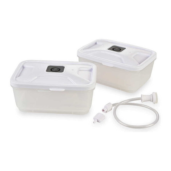 商品説明★ ソリス真空パック器の専用ランチボックス600ml×2個セット★ 調理した料理や総菜などの作り置き保存に最適 、スープやカレーなど液状食品の保存にも使用可能★ 600mlの程よい容量なので、真空保存してそのままランチボックスに早変...