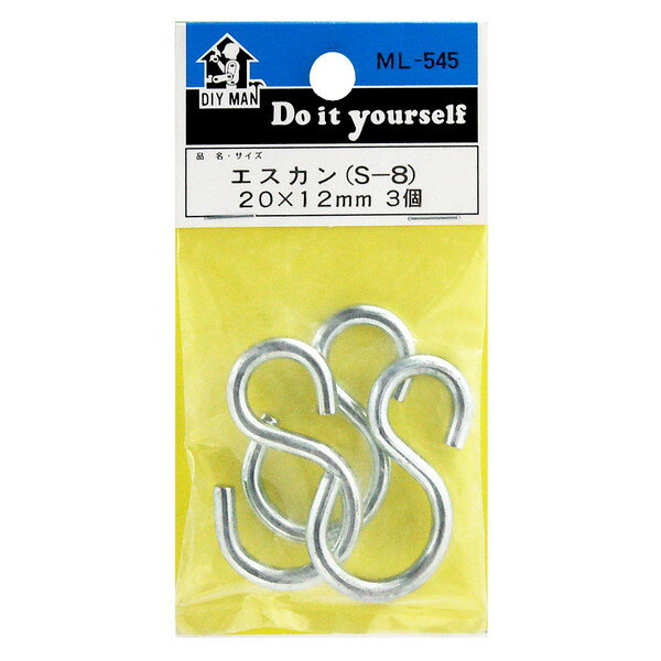 商品説明★ ちょっとしたものを吊り下げるのに便利な金具。★ 用途：台所・勉強部屋・洋服ダンス・倉庫などに。※注意重量物を吊下げる場合、リングが開く場合がありますので注意して下さい。スペック* サイズ(mm)：20×12* 材質：鉄(ユニクロ...
