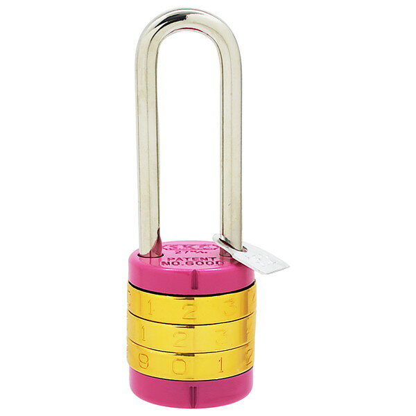 商品説明★ 鍵なしで、番号を合せると解錠できます（番号は固定式で変えられません）吊長なので、取付け適合範囲が広い★ 用途バッグやポスト、ロッカーなどの施錠に★ 注意番号を忘れないようにメモしてください。スペック* 規格：28mm* 材質：本...