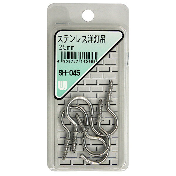 商品説明★ 木部用で小物などを吊るすのに、木部にネジ込んで取付ける金具です。堅い木の場合はキリで下穴をあけてネジ込んで下さい。[注意事項]※木部用の為木部以外にご使用になられません。※石膏ボード、ALC、軽天ボード、薄いベニヤ板等には使用出...