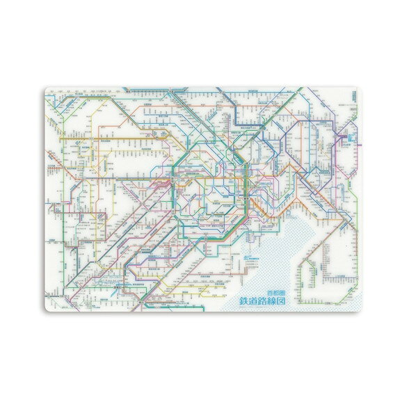 商品説明★ 東京近郊のJR・私鉄・地下鉄を含む路線網図を掲載したA4サイズの下敷きです。スペック* サイズ：W297mm×H210mm(A4)* 素材：PET* 生産国：日本