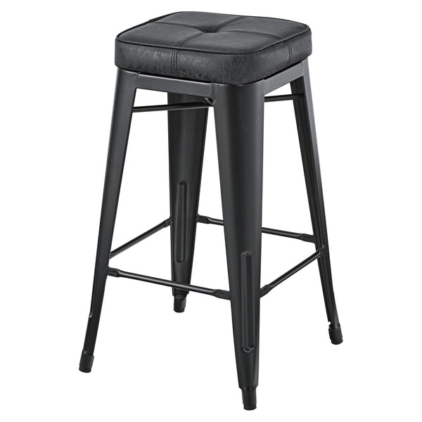 スペック* サイズ(cm)：W41×D41×H70* 材質：スチール(粉体塗装) ソフトレザー* 耐荷重：80kg* 機能：スタッキング可* 製造国：中国