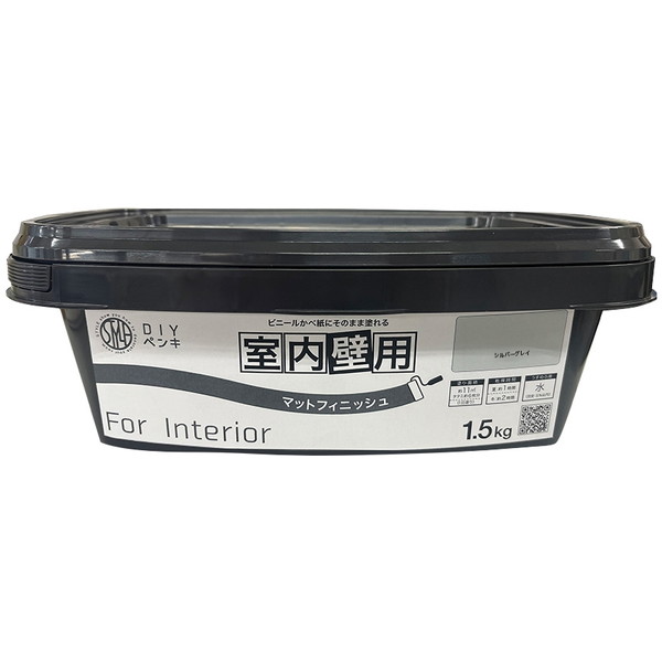 商品説明★ 室内のビニールかべ紙、各種ボード、木部、コンクリートなどに使用できる「水性つやなし室内壁用塗料」です。かべ紙の上からそのまま塗れます。ハケ目が目立たない落ち着いたつやの仕上がりです。ほとんど臭いがなく、室内でも安全に使用すること...