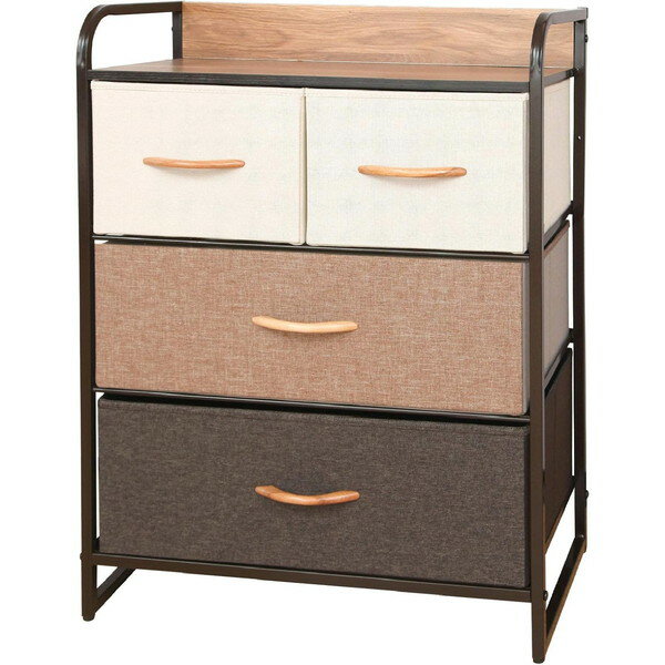 商品説明★ フレームの組み立てにビスの使用を極力減らし、引き出しを折りたたみ式を採用したので、従来のノックダウン家具と比べて、女性でも簡単に組立が出来ます★ 木製の天板は丈夫でお手入れもしやすく、落下防止の背板も付いているので、使いやすくて...